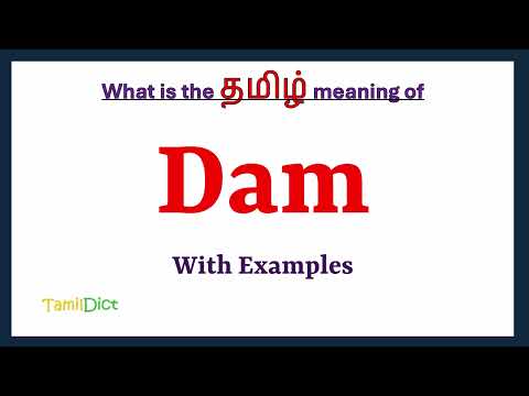 Dam Meaning in Tamil | Dam in Tamil | Dam in Tamil Dictionary |