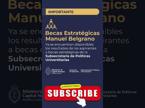 Becas Manuel Belgrano Resultados 2025 ¿Como saber si me aprobaron?