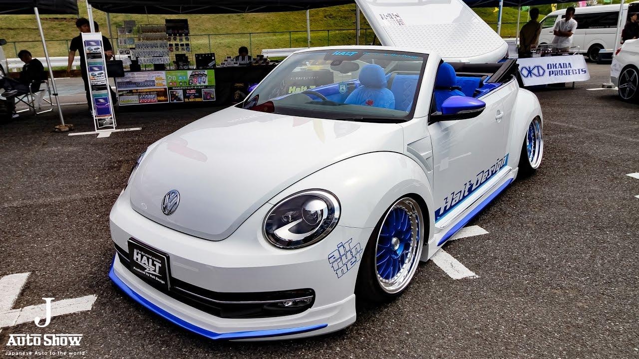 Lowrider VW Beetle by Halt Tows a Wide Trailer With a Wing in Japan ...