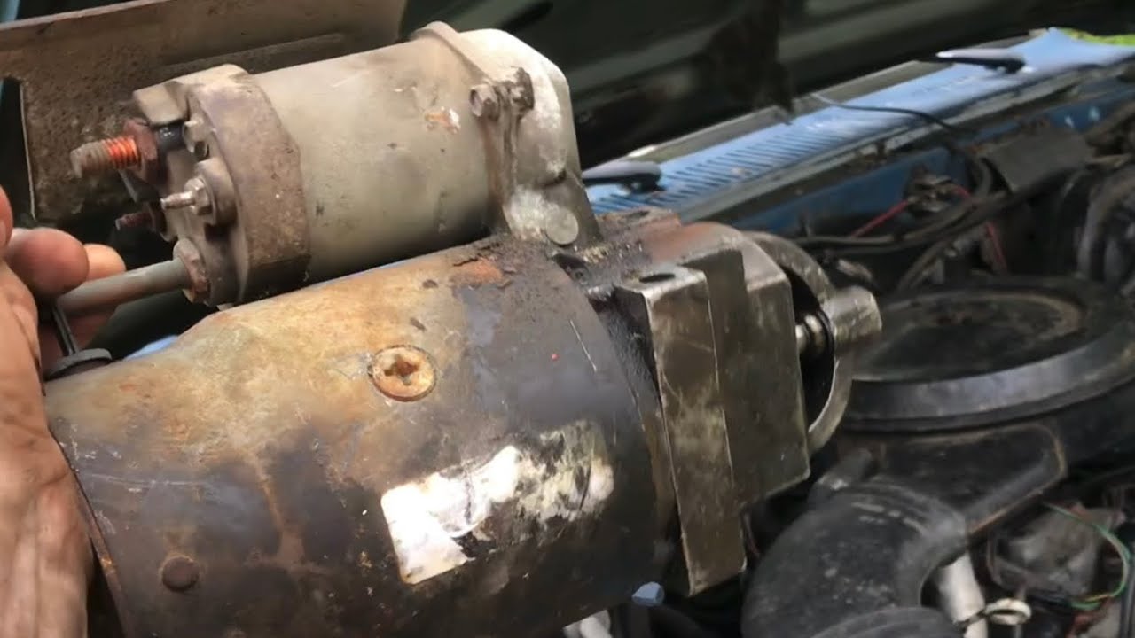 “removing” STARTER chevy 350, 327, 305