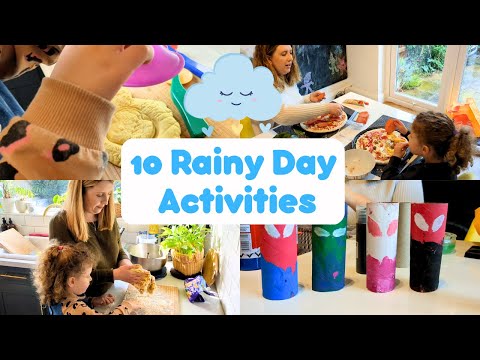 10 FUN KIDS RAINY DAY ACTIVITIES | How to entertain kids indoors