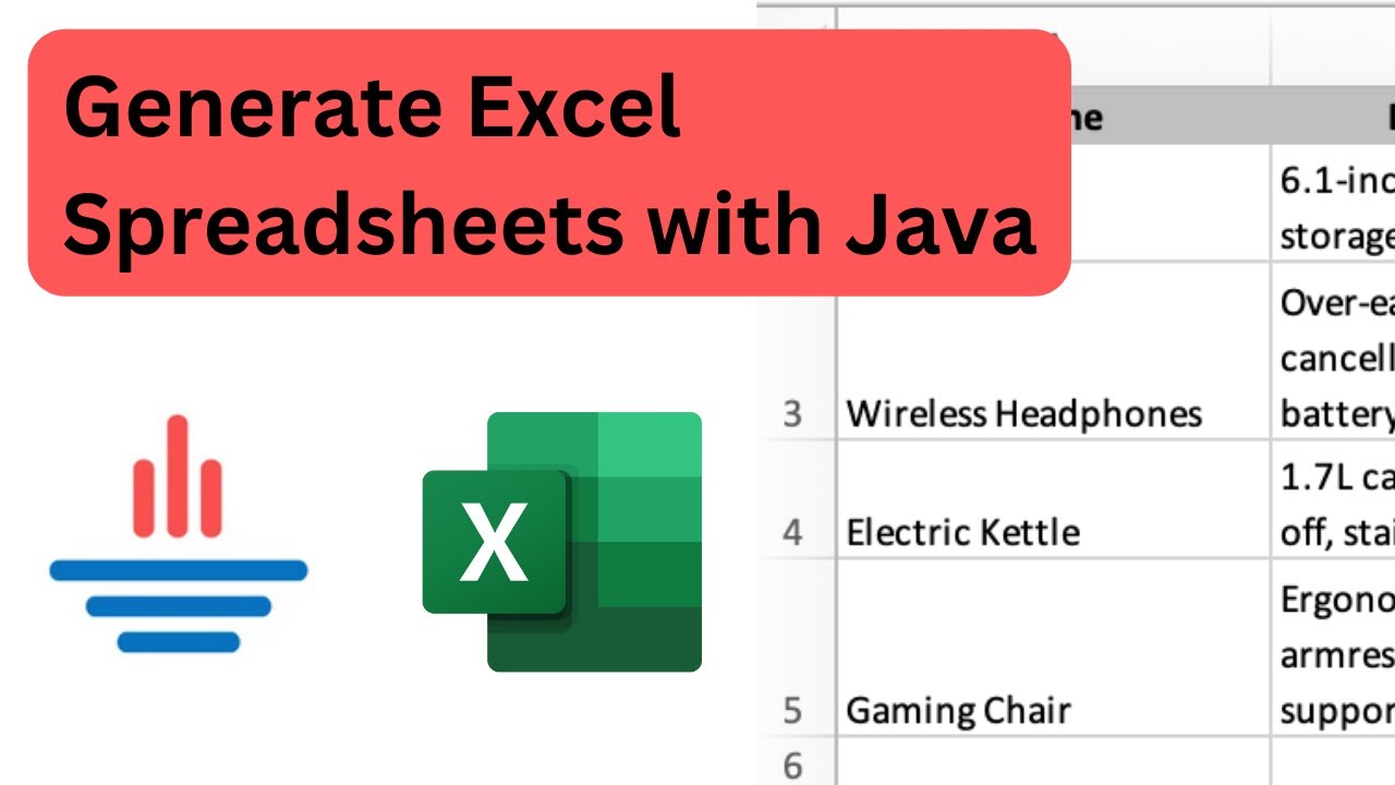 Excel Spreadsheets with Java using Apache POI