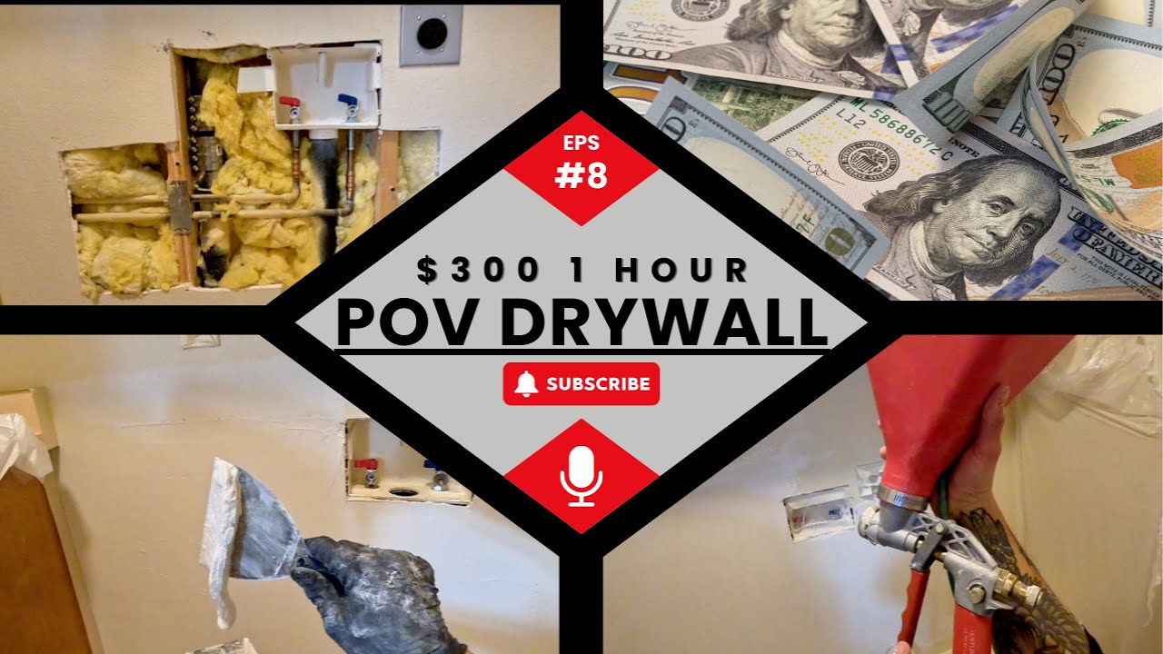 $300 Drywall Repair #drywallrepair #knockdowntexture