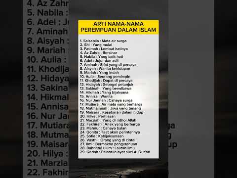 ARTI NAMA-NAMA PEREMPUAN DALAM ISLAM,,,,#shorts #quotes #viralvideo #motivation #nasehat#videoshort