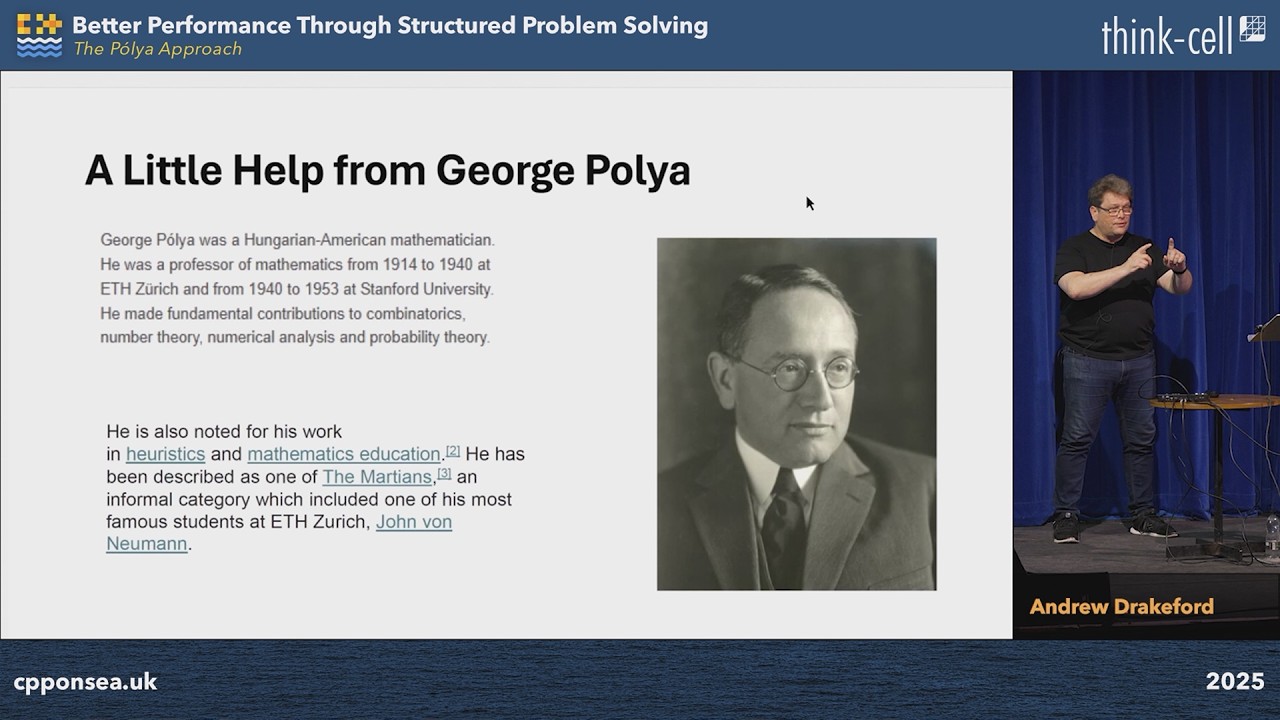 Lightning Talk: Pólya Performance Thinking - Andrew Drakeford - C++ on Sea 2025