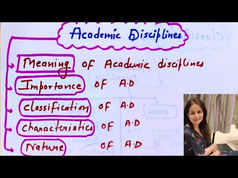 Academic Disciplines Meaning, Characteristics,Nature, Importance and classification/B.Ed. Notes