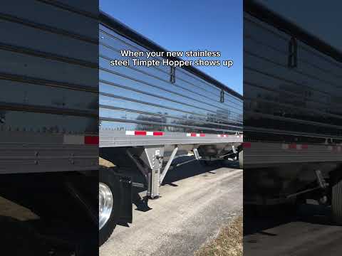 Stainless Steel Timpte Hopper #agriculture #farmer #trucker #hopperbottom #harvest #rodoc