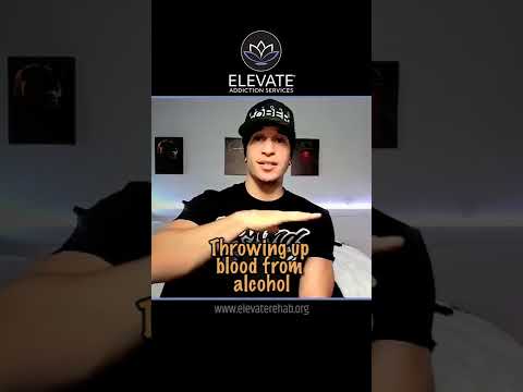 Throwing up blood from alcohol