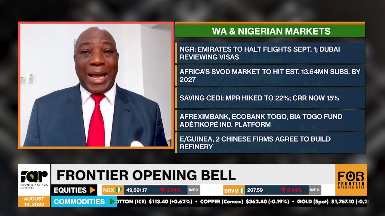 Frontier Opening Bell - Friday, August 19, 2022
