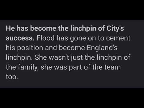 linchpin meaning sentence and pronunciation