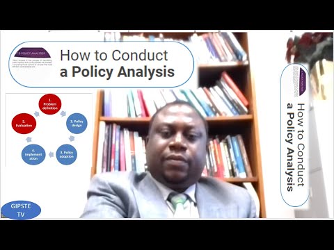 HOW TO CONDUCT POLICY ANALYSIS