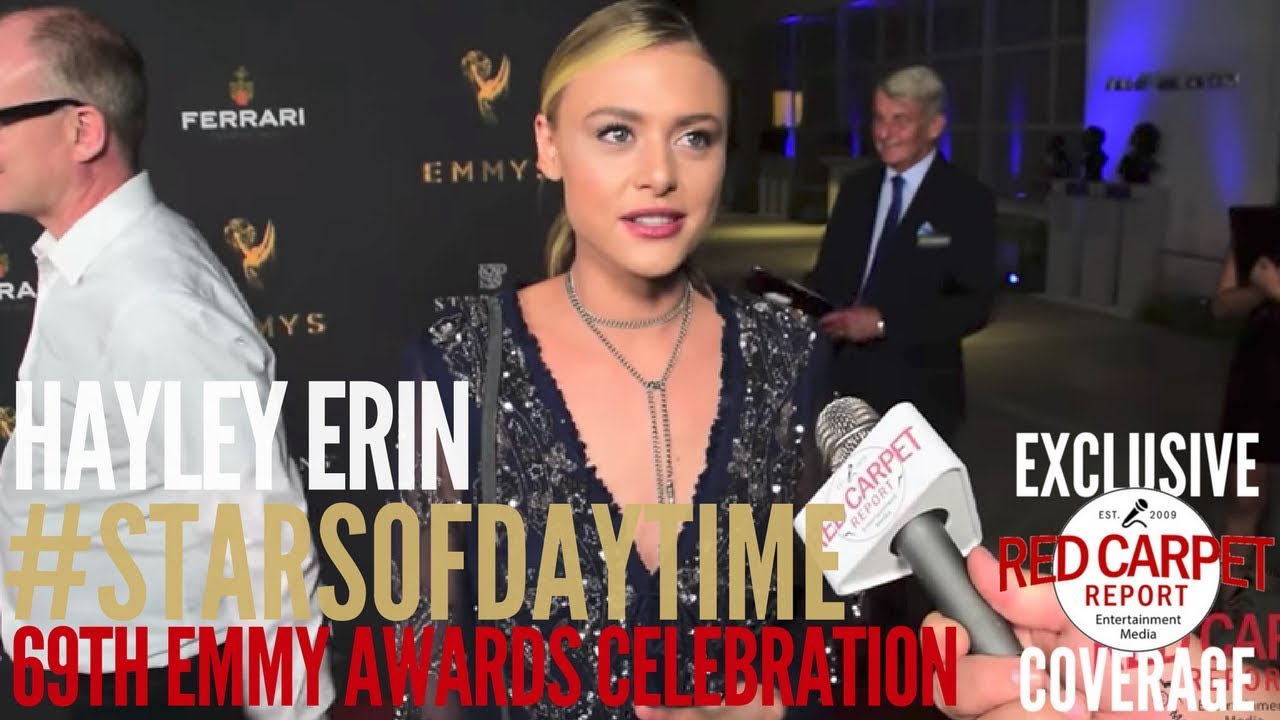 Hayley Erin #GeneralHospital interviewed at 69th Emmys Stars of Daytime Celebration #Emmys