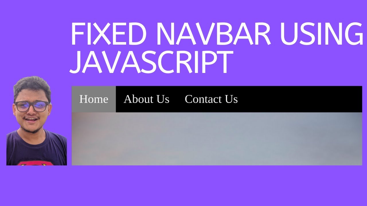 Sticky Navigation Bar On Scroll Using Vanilla Javascript | Fixed Navbar on Scroll