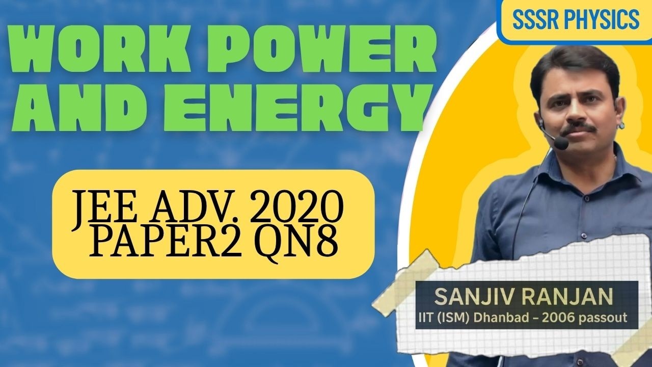 Jee adv. 2020 Paper2 QN8 Work, Power And Energy #education #jeeadvanced #physics