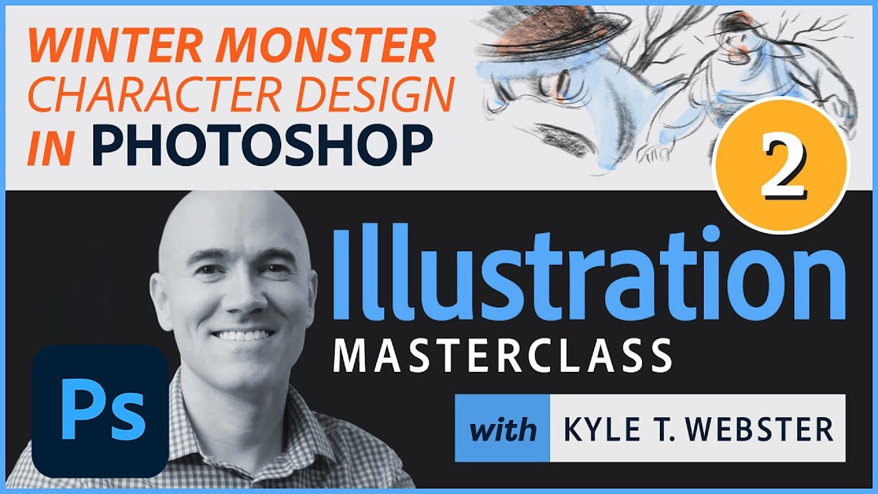 Illustration Masterclass - Winter Monster Character Design (2) | Adobe Creative Cloud