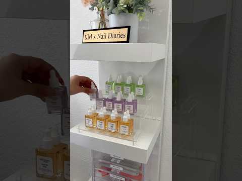 Set up my station and restock my nail supply with me 💌