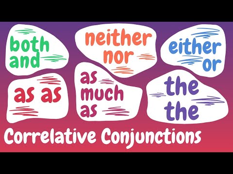 How To Learn Correlative Conjunctions American English