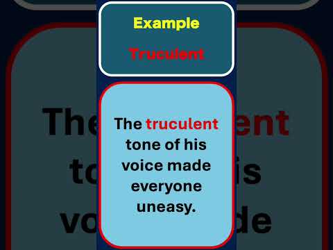Master the Word 'Truculent': Expand Your Vocabulary! 💥📚