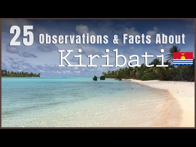Sea Level Rise around the Islands in Kiribati: Causes, Consequences ...