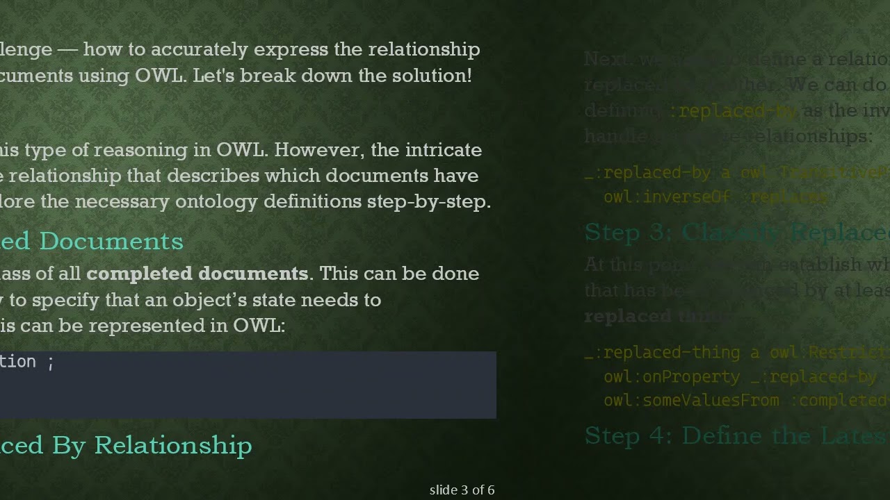 Implementing Complex Logic with OWL Ontology
