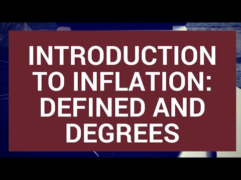 Introduction to Inflation - Definitions and Degrees