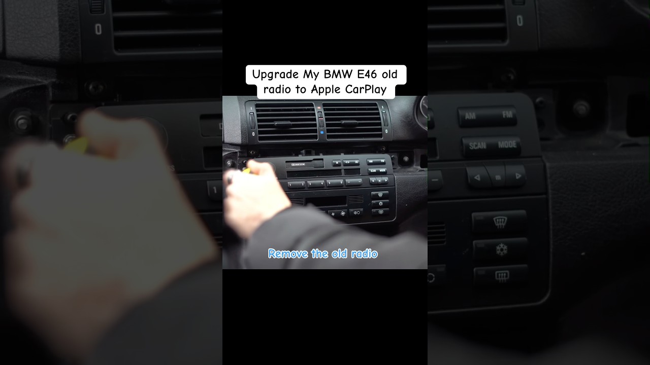 Upgraded my BMW E46—Apple #CarPlay just hits different. #Eonon #eonon23years  #BMWE46