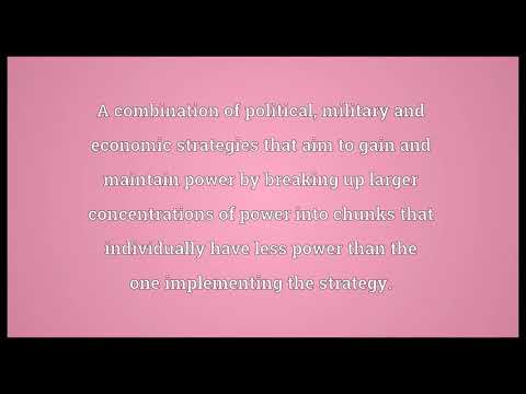 Divide and conquer Meaning
