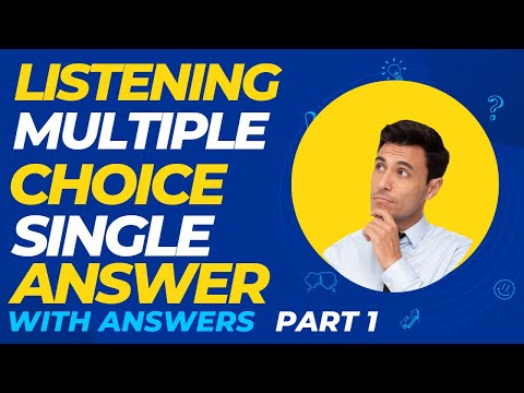 Listening Practice Test: Multiple Choice Single Answer - 1 Video ...