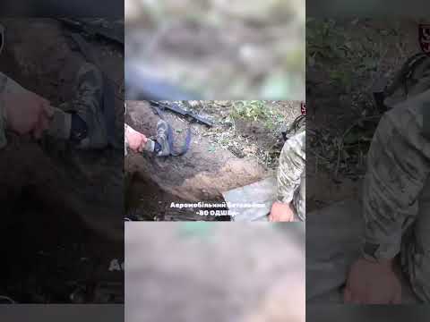 Russian soldier howls in pain after Ukrainian fighter wakes him up with a surprise grenade drop