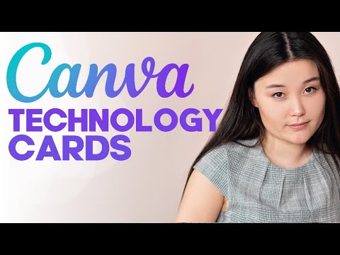 How to Create Modern Technology Business Cards on Canva: Step-by-Step Tutorial