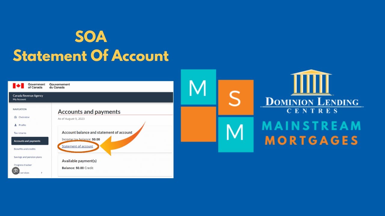 DOCUMENTS: CRA Statement Of Account (SOA)