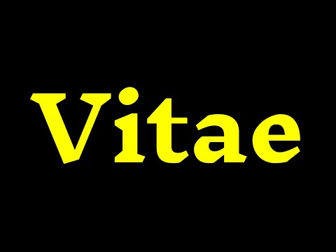 How To Pronounce ''Vitae'' Correctly? How to say ''Vitae''?