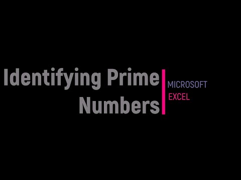 Excel Tips| Identifying Prime Numbers #excel