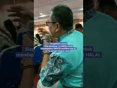cara UMKM untuk dapat sertifikat halal GRATIS II Dosen mengabdi #bpjph #dosen