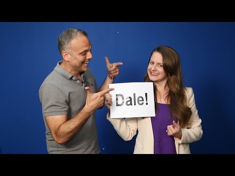 How to use the word 'dale' as illustrated with a Cuban party platter