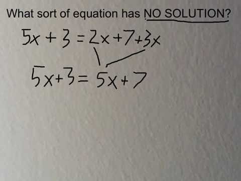 Equations with No Solution