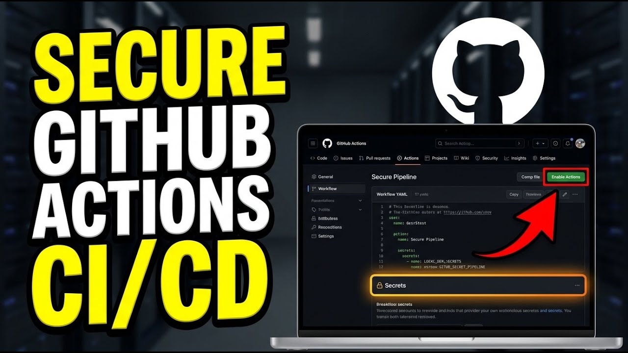 How to enable GitHub Actions for secure CI CD pipelines - Easy Tutorial