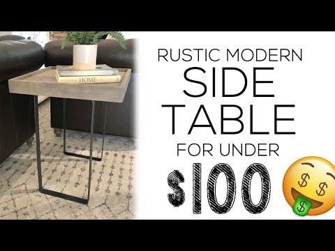 DIY Modern Rustic End Table