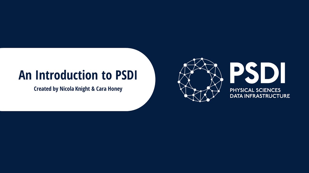 Introduction to Physical Sciences Data Infrastructure (PSDI)