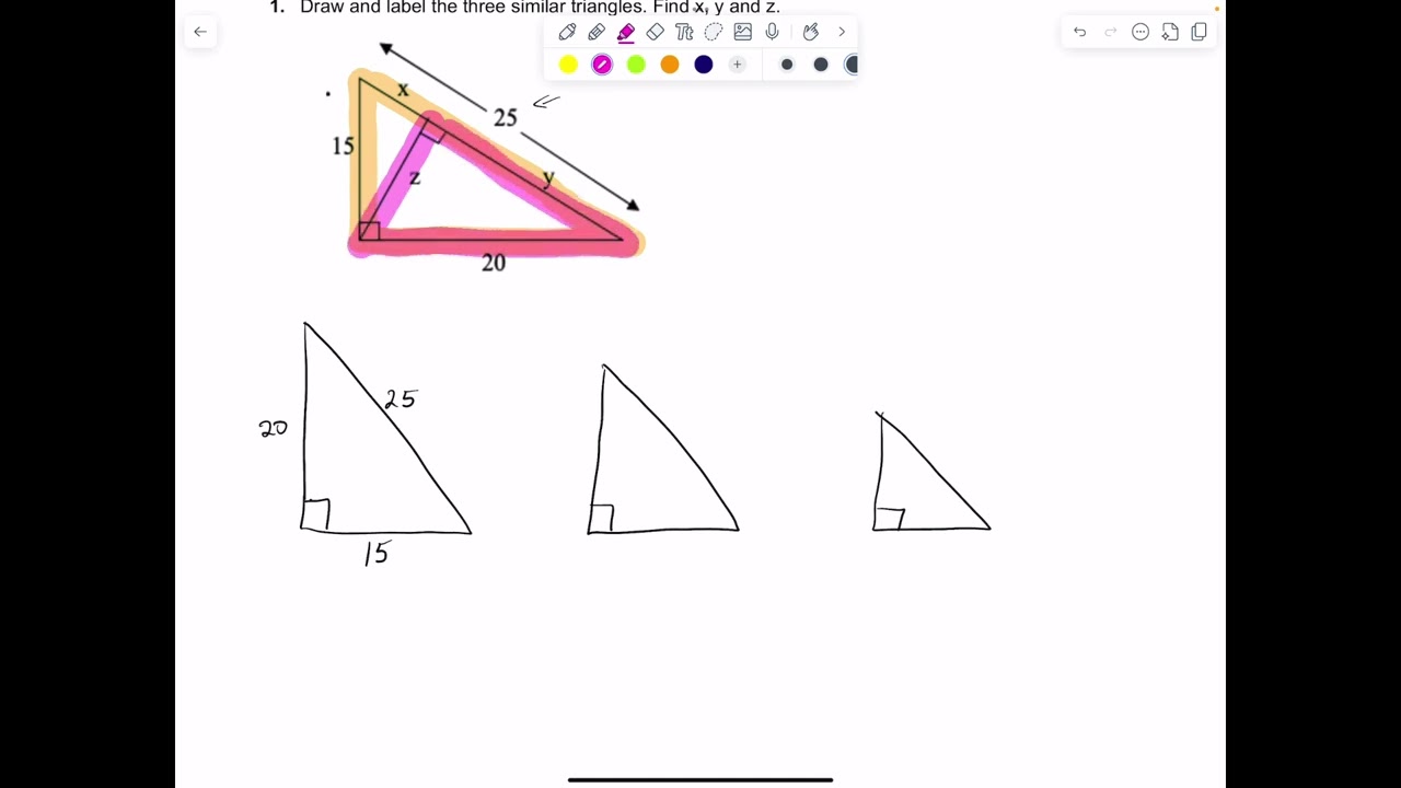 9.3 - Similar Right Triangles