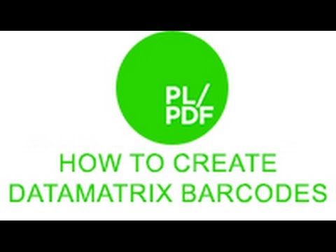 How to create DataMatrix Barcodes with PL/PDF