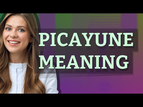 Picayune | meaning of Picayune