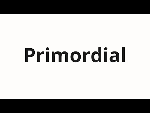 How to pronounce Primordial
