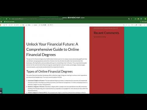 Unlock Your Financial Future: A Comprehensive Guide to Online Financial Degrees