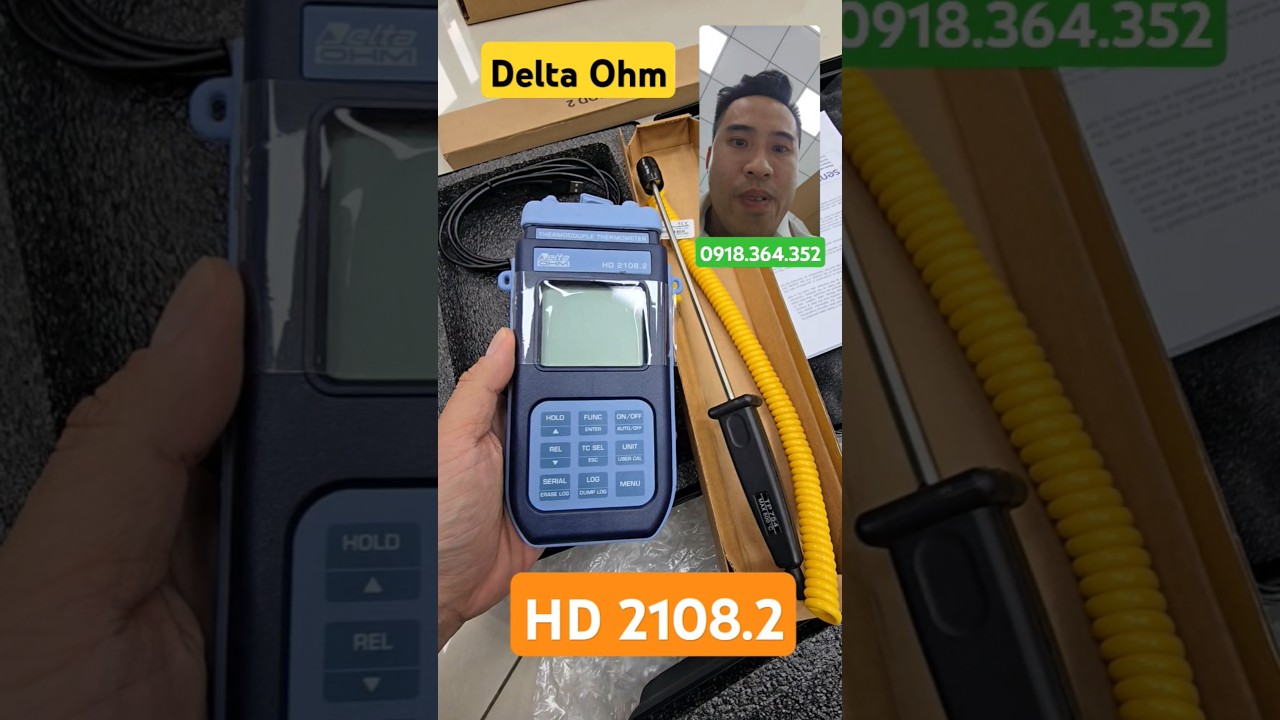 Bộ đo nhiệt độ Delta Ohm HD2108.2 #shorts #diencn247