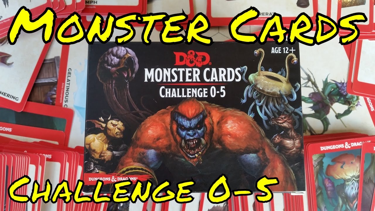 D&D Monster Cards Challenge 0 - 5 Review (Gale Force 9)