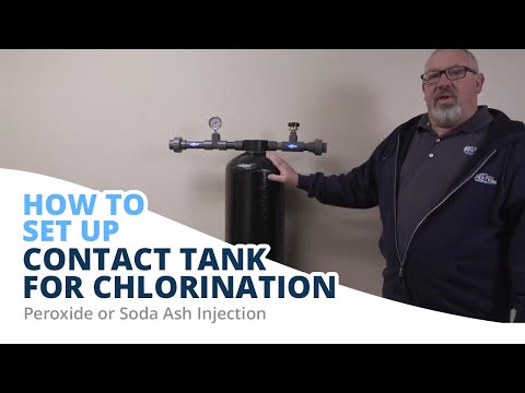 How to Set Up Contact Retention Tank for Chlorination, Peroxide and Soda Ash Injection Systems.
