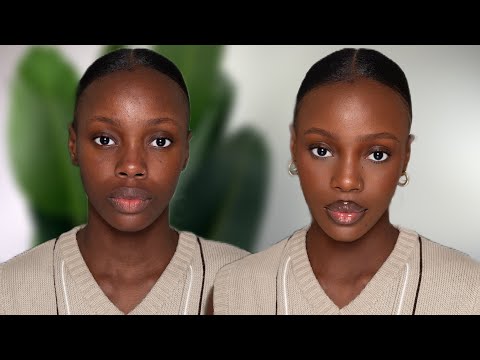 Easy Everyday Makeup Routine For Work / School | Dark skin | Okemute Ugwuamaka