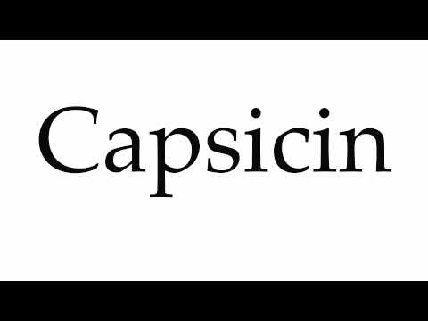 How to Pronounce Capsicin