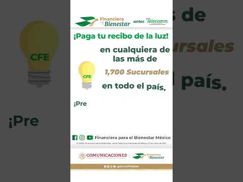 Puedes pagar tu recibo de luz CFE en tu sucursal FINABIEN más cercana. #finabien #cfe